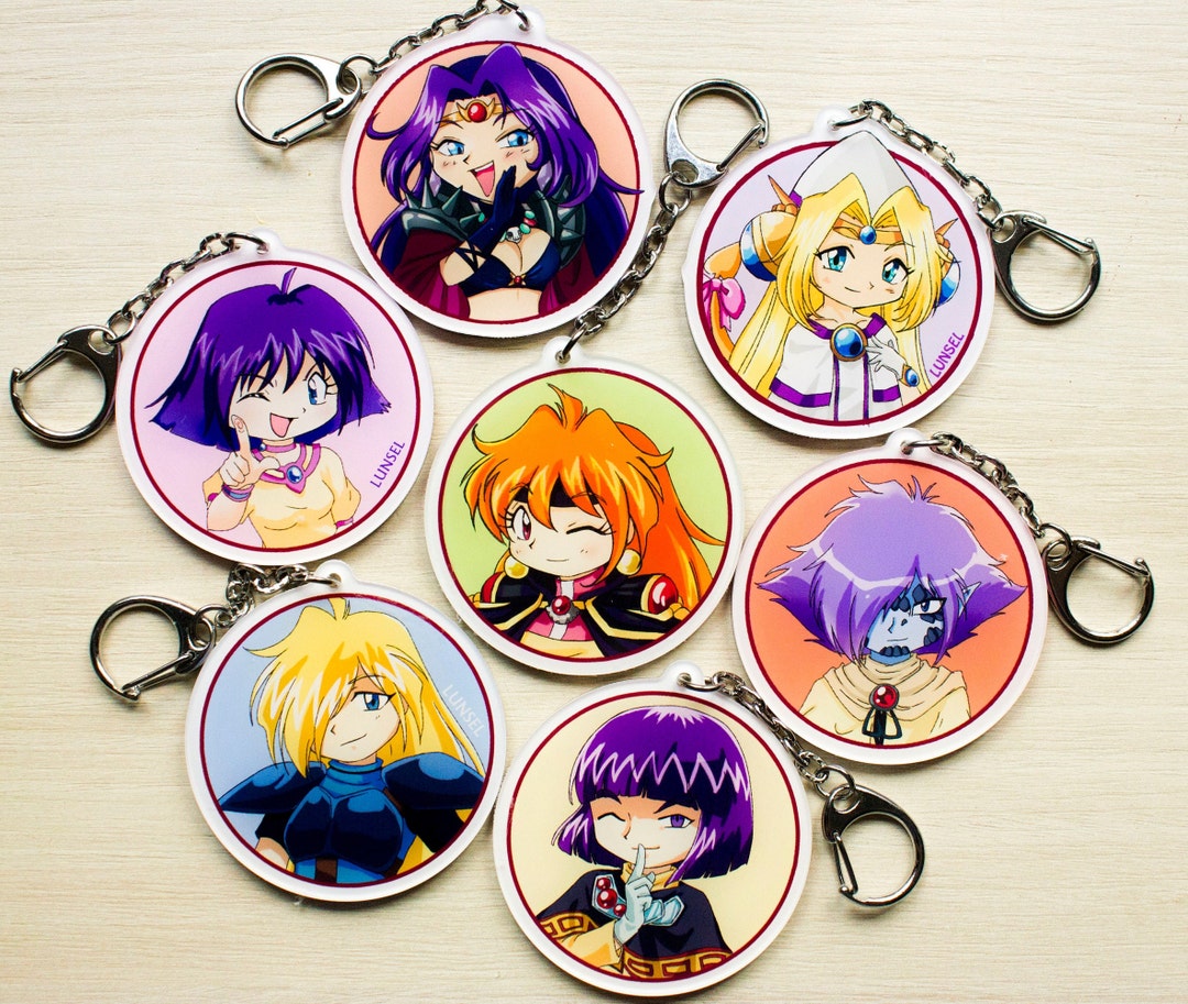 Slayers Keychain Anime Reena Gaudi Zelgadiss Xellos Naga Philia - Etsy