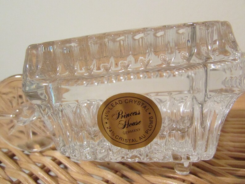 Vintage Princess House Lead Crystal Wheelbarrow Made in Germany Vintage ...