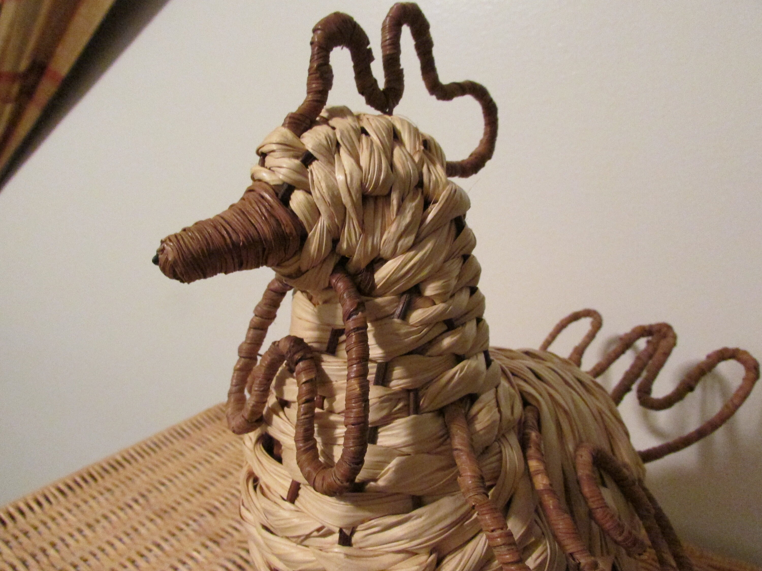 Vintage Wicker Chicken Figure Statue Farmhouse Kitchen Home - Etsy UK