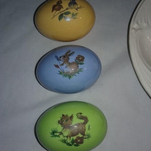 Ceramic Chicken Egg Dish With Ceramic Eggs,vintage Handmade Egg Dish ...