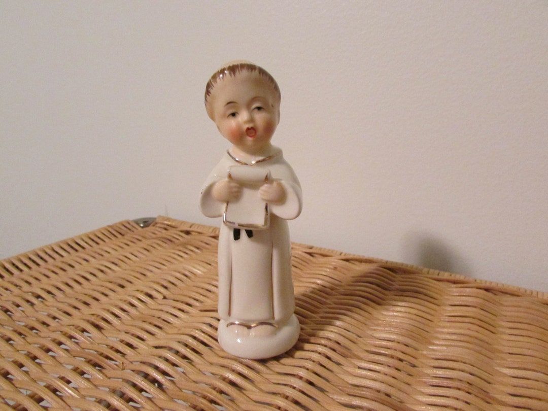 Vintage Hand Painted Ceramic Choir Boy or Alter Boy Figurine - Etsy