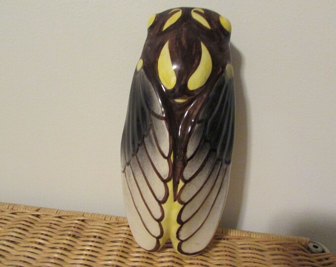 Vintage French Pottery Cicada Wall Vase, Provencal Ceramic Cigale ...