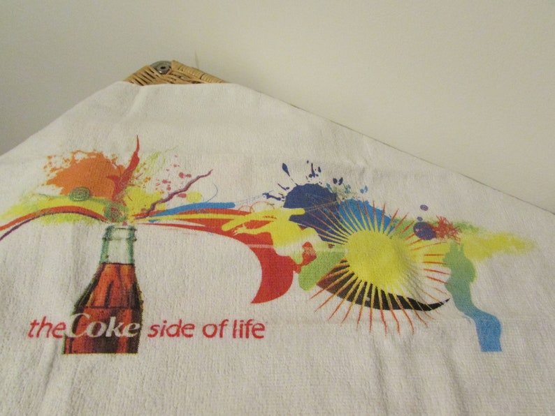 Vintage the Coke Side of Life Rare Hand Towel Windheaven - Etsy