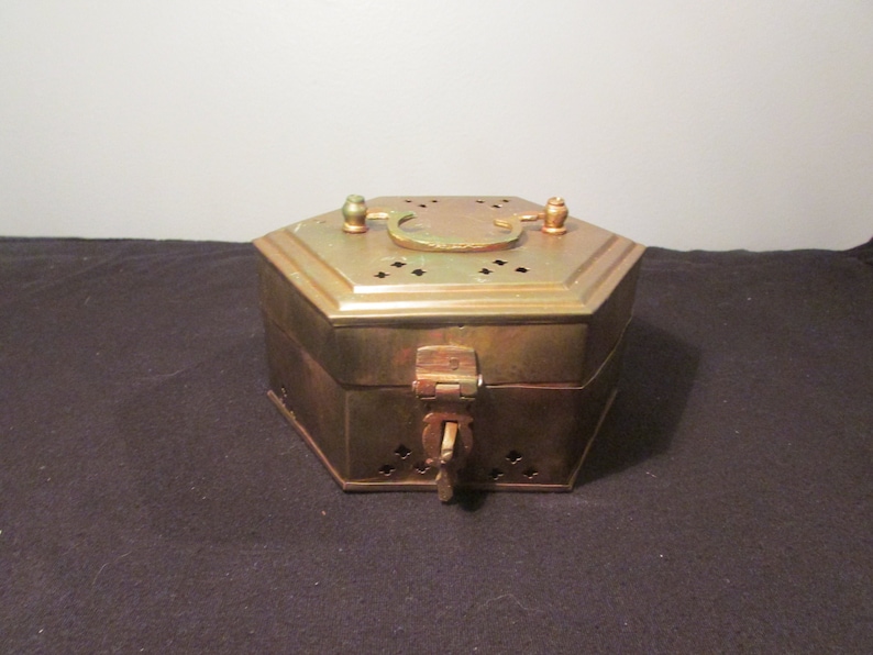 Vintage Cricket Box Large Brass Box From India India - Etsy
