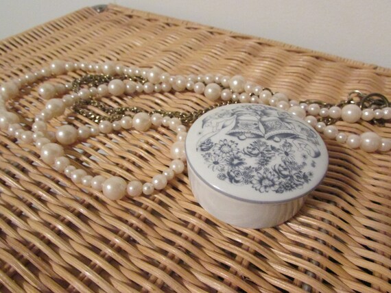 Vintage Leart Trinket Dish Made in Brazil Blue Bells Flowers | Etsy