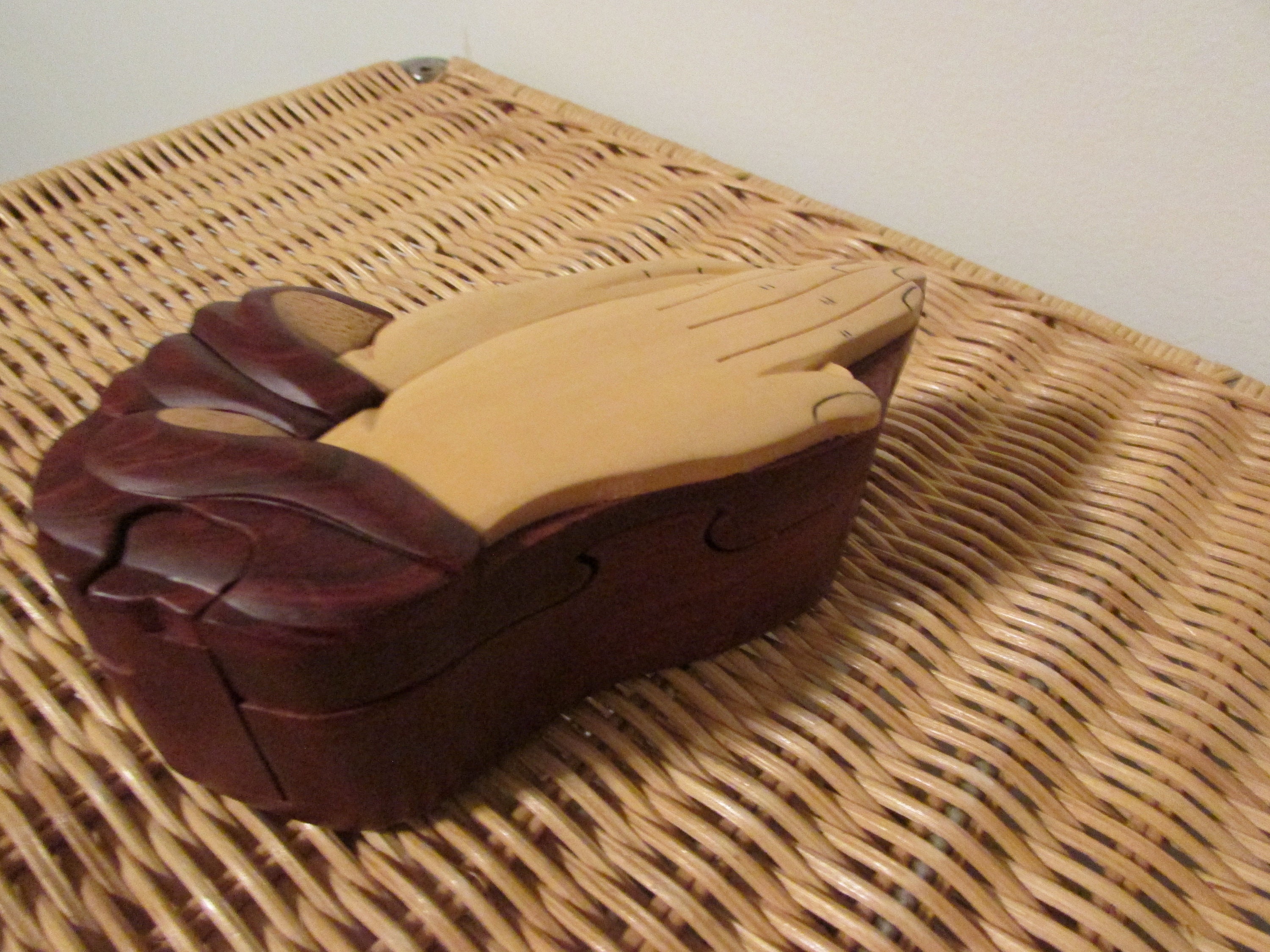 Praying Hands Wooden Puzzle Box handcrafted Puzzle Trinkets - Etsy