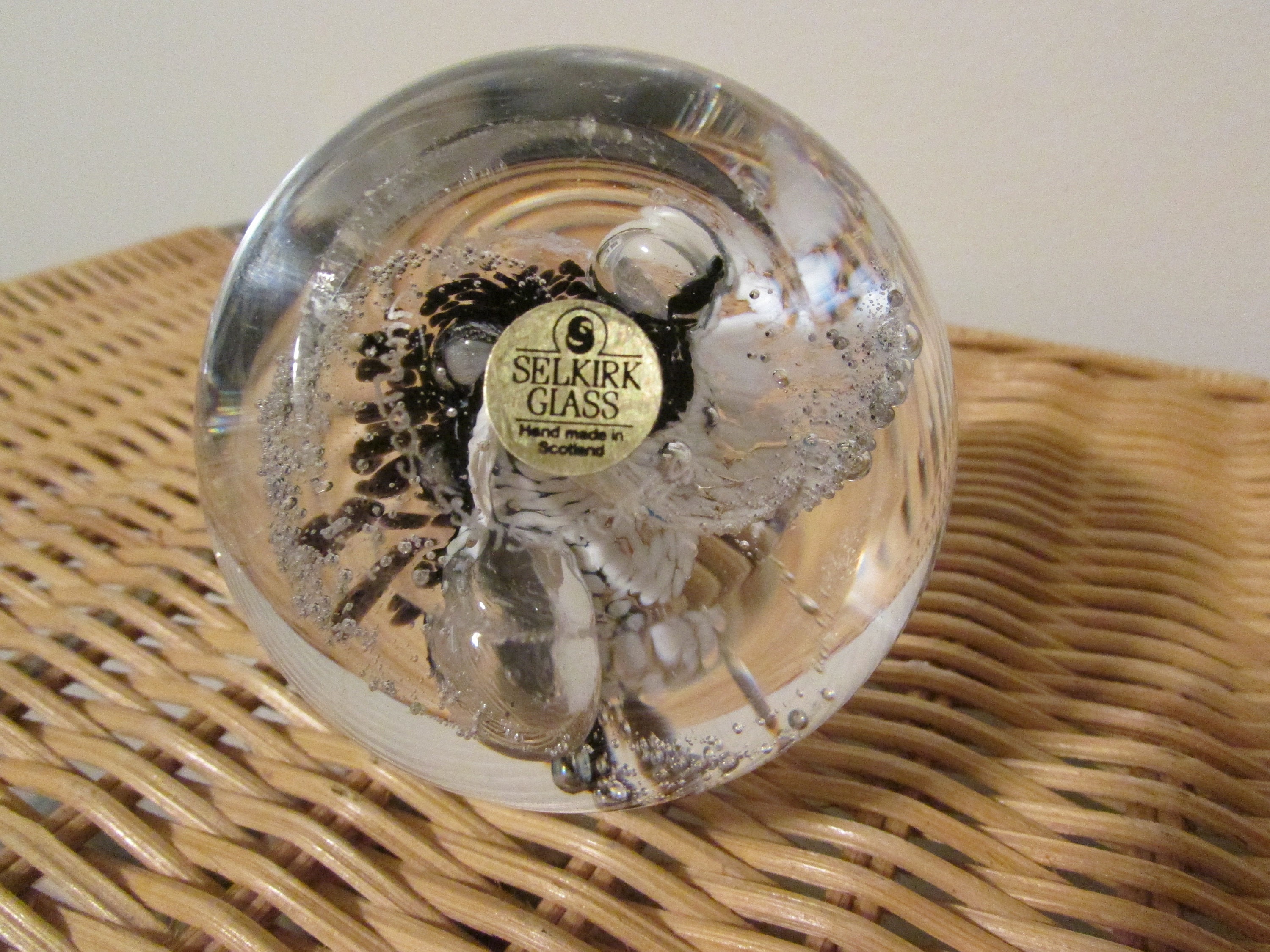 Vintage Scotland Glass Paperweight - Etsy