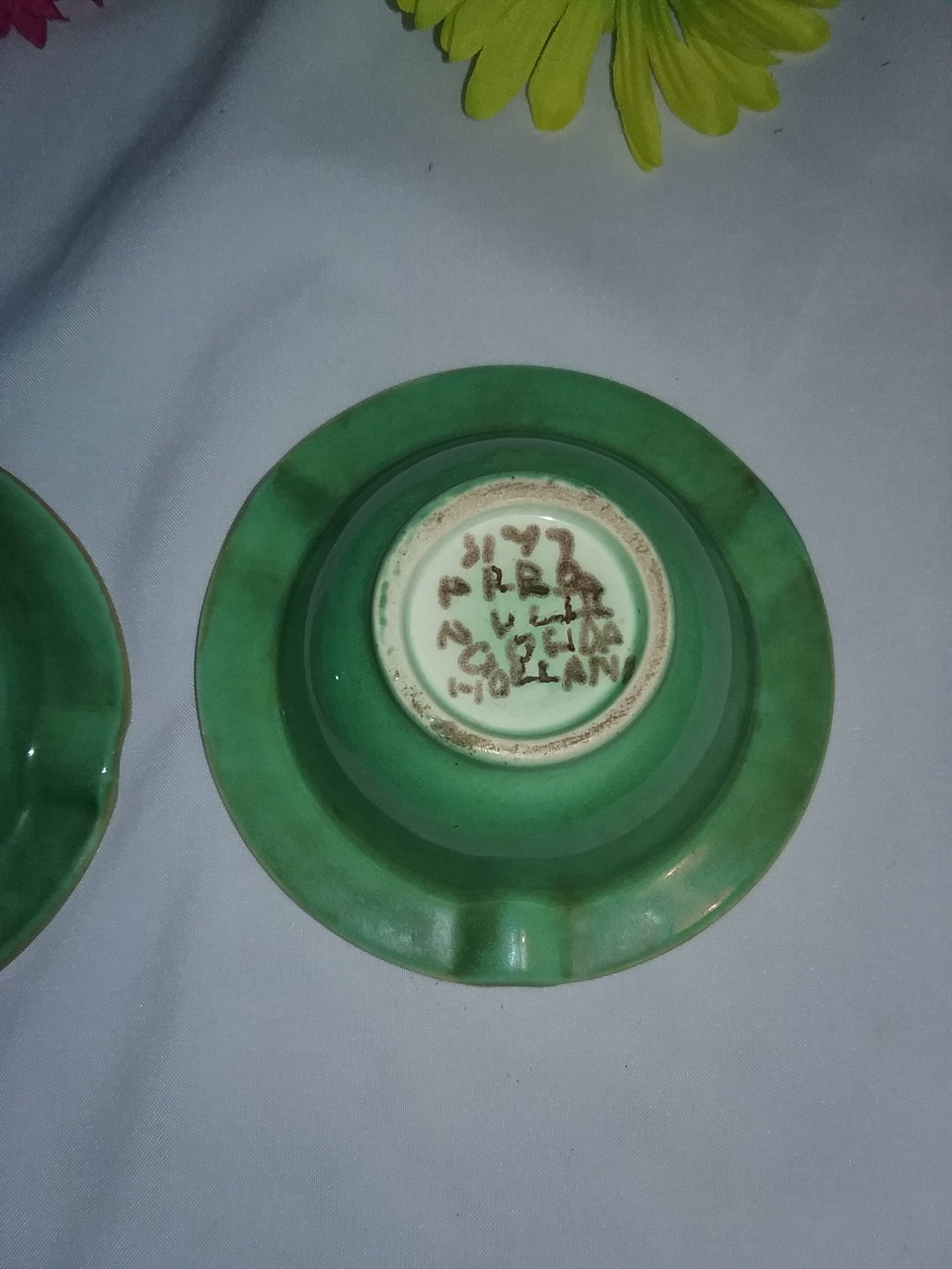 Vintage Set of 2 Royal Gouda Holland Art Pottery Ashtrays | Etsy