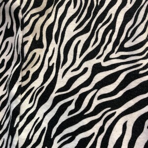 2000's Zebra Print Zip up Sweater, Light Weight Women's Zebra Print ...