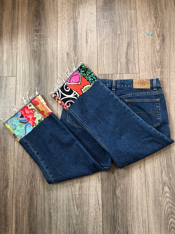 90's Sarah Martin Vintage Quilted Capri Pants/short Jeans - Etsy