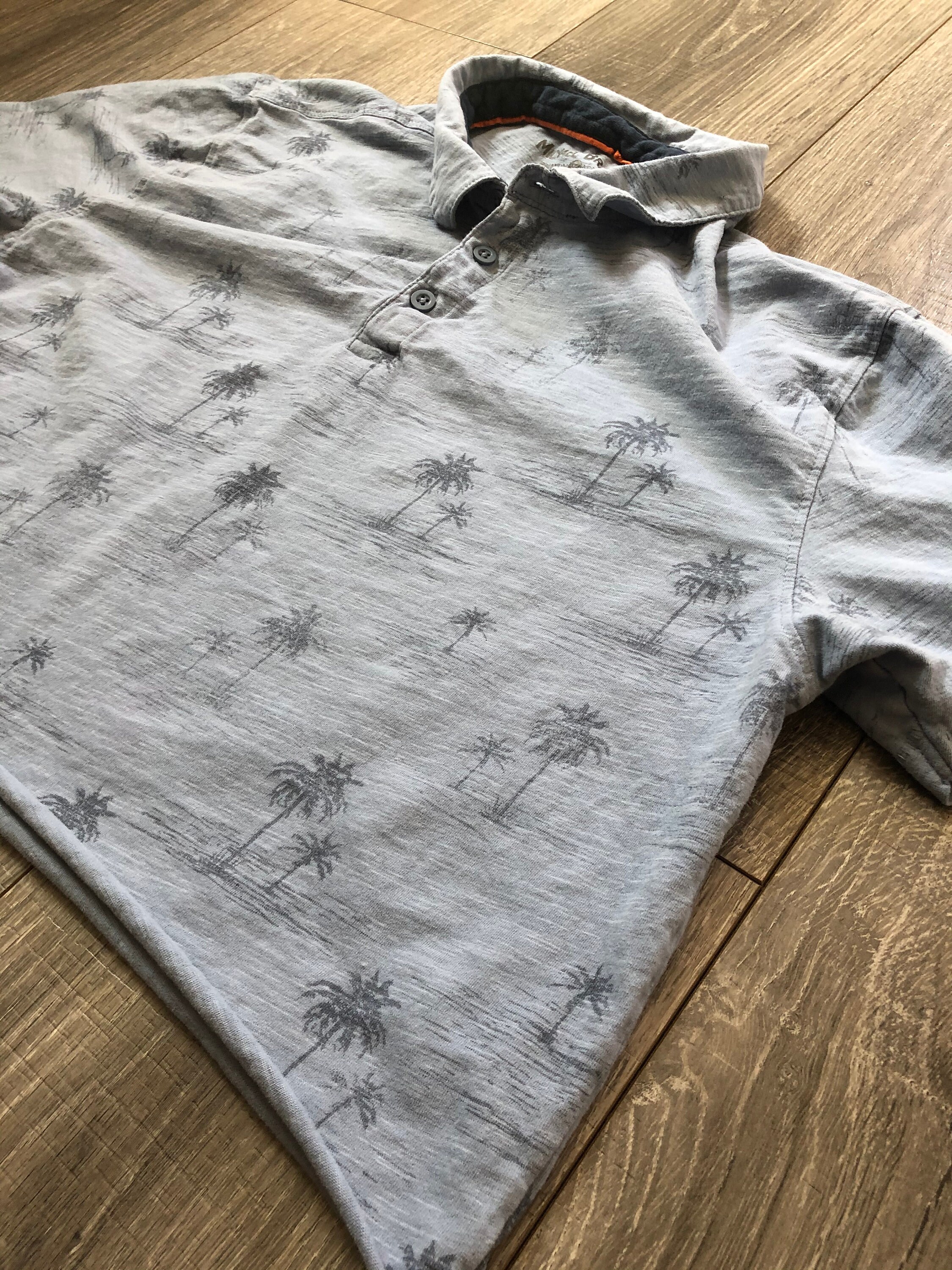 Palm Tree Printed Cropped Polo Shirt Men's Cropped Polo | Etsy