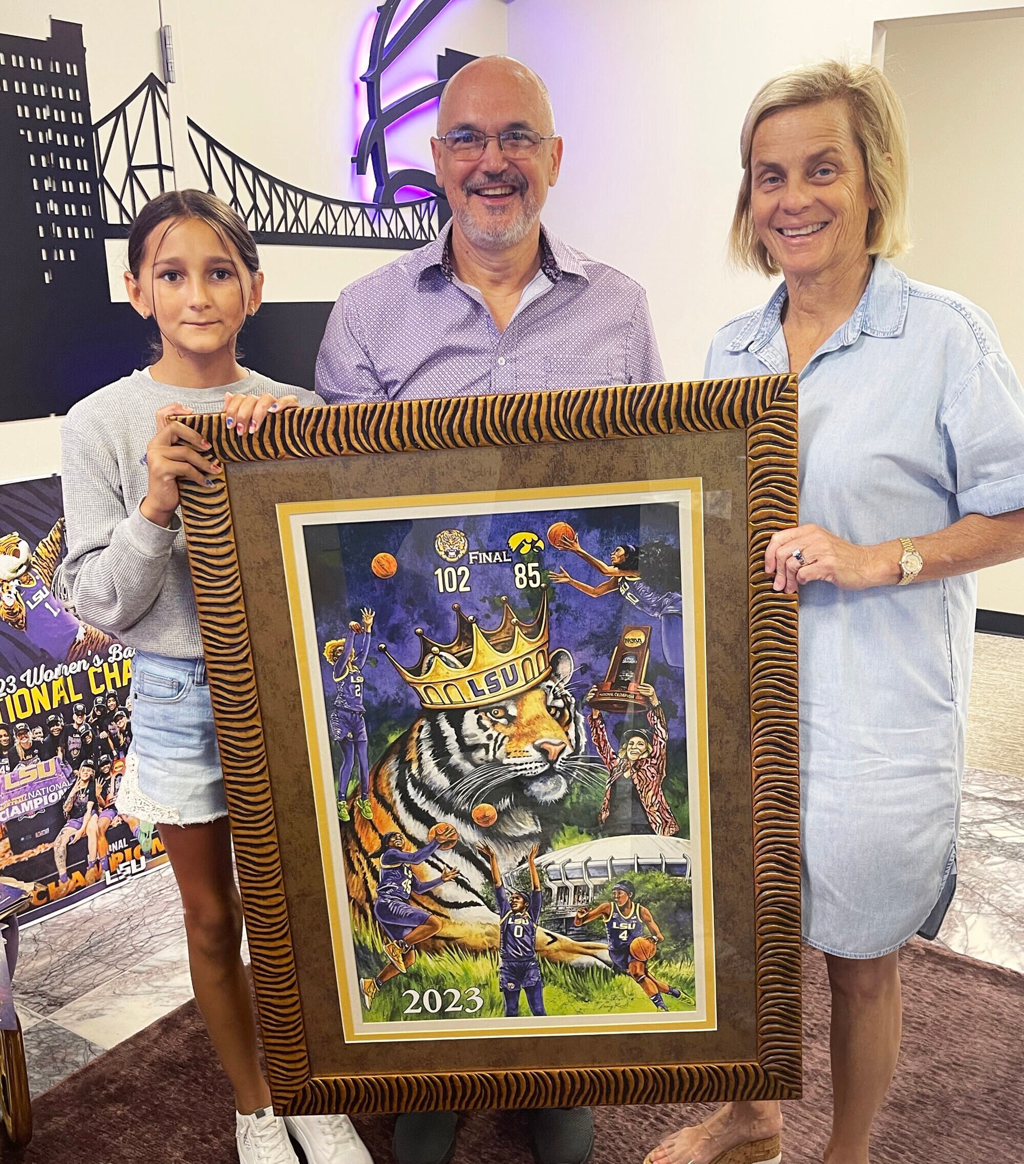 LSU Art Print. Women's National Championship - Mike the Tiger, PMAC ...