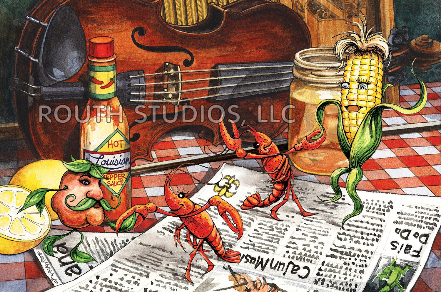 Louisiana Art Print. Louisiana Cajun Jitterbug Dance, Art Print ...