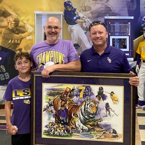 Number 7! LSU Art Print. Men's Basebal National Championship - Mike the ...
