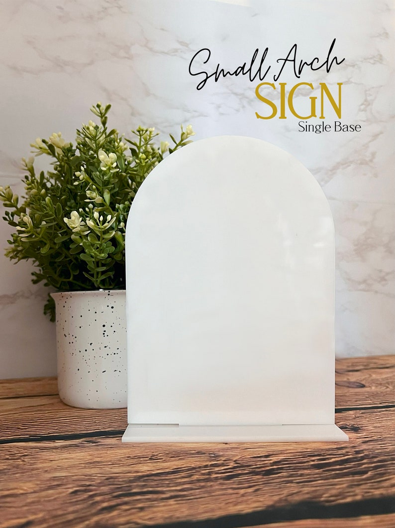 Blank Acrylic Arch Sign With Base | DIY Wedding Sign | DIY Signs | DIY ...