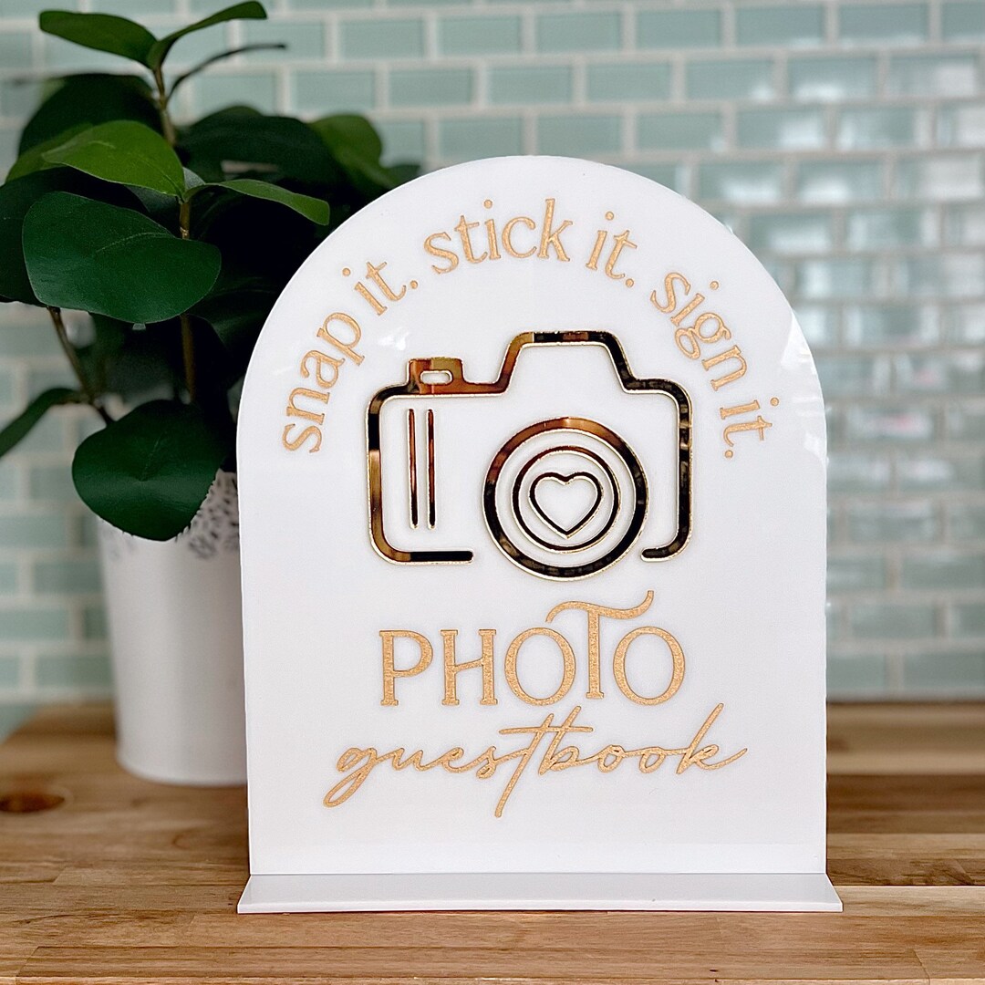 Polaroid Photo Booth Sign | Photo Booth Guestbook Sign | Photobooth ...