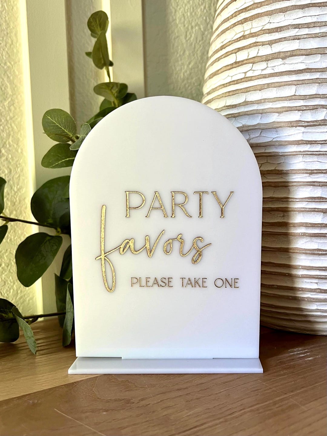Arch Party Favors Sign | Party Sign | Favors Sign | Wedding Party ...