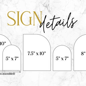 Blank Acrylic Sign, DIY Wedding Signs, Blank Arch Signs for DIY, Bases ...