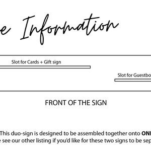 Cards and Gifts Sign , Arch Acrylic Duo Sign, Guest Book Sign, Cards ...