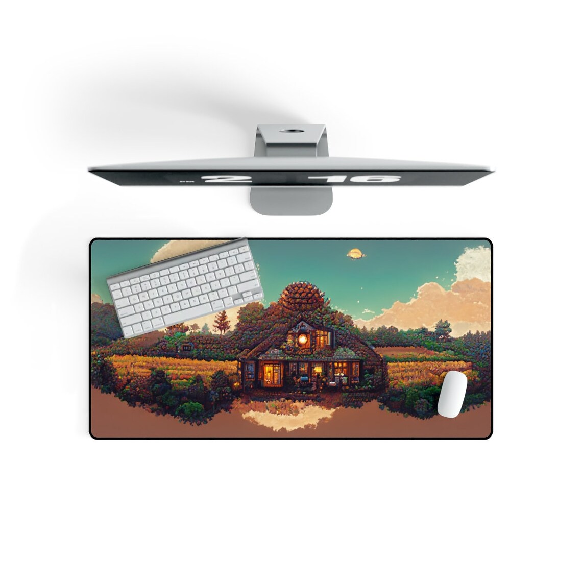 Stardew Valley Inspired Ghibli Inspired Abstract Mousepad Desk - Etsy