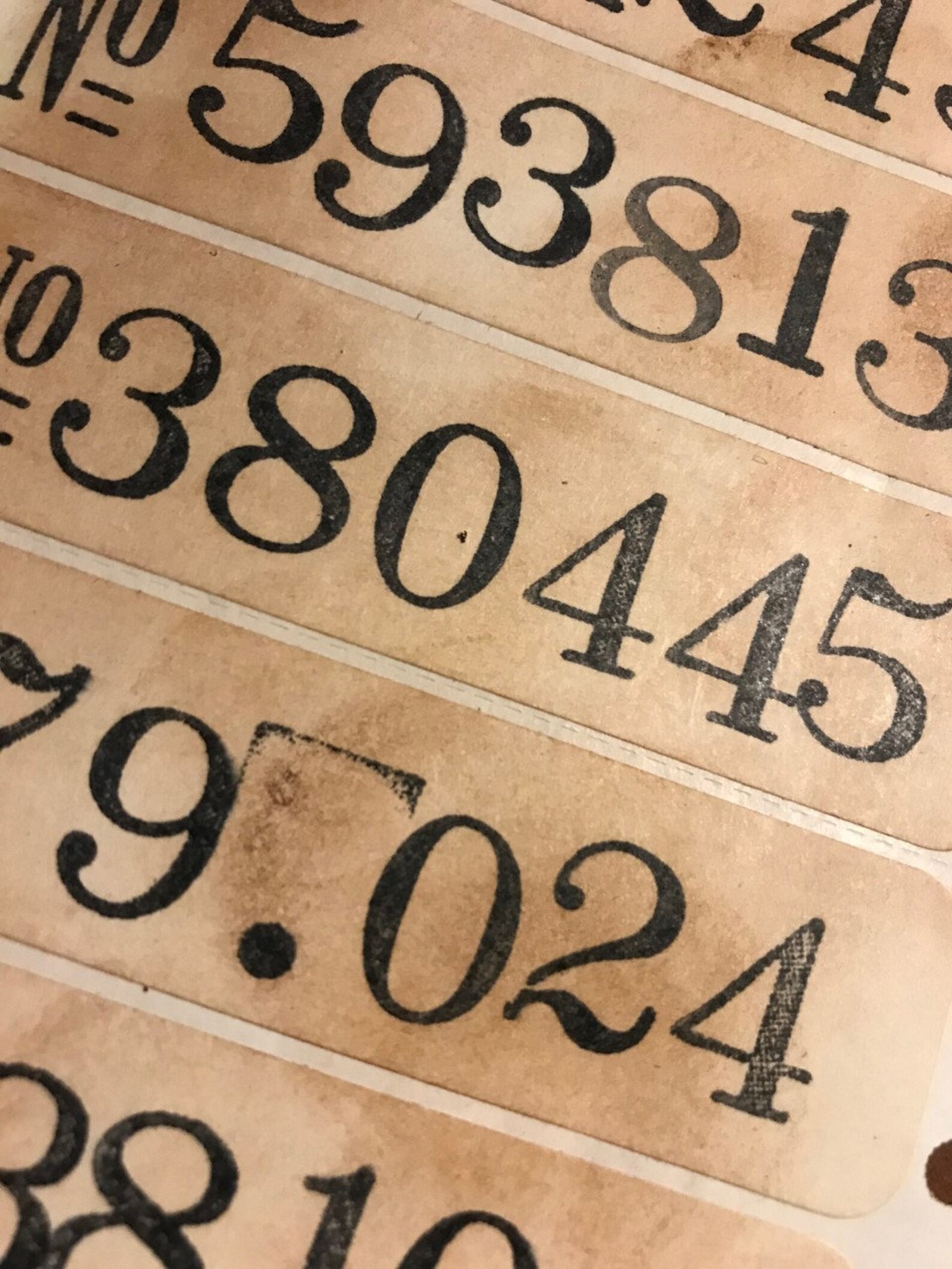 Number Labels . Vintage Avery Labels . Ephemera . Journal | Etsy