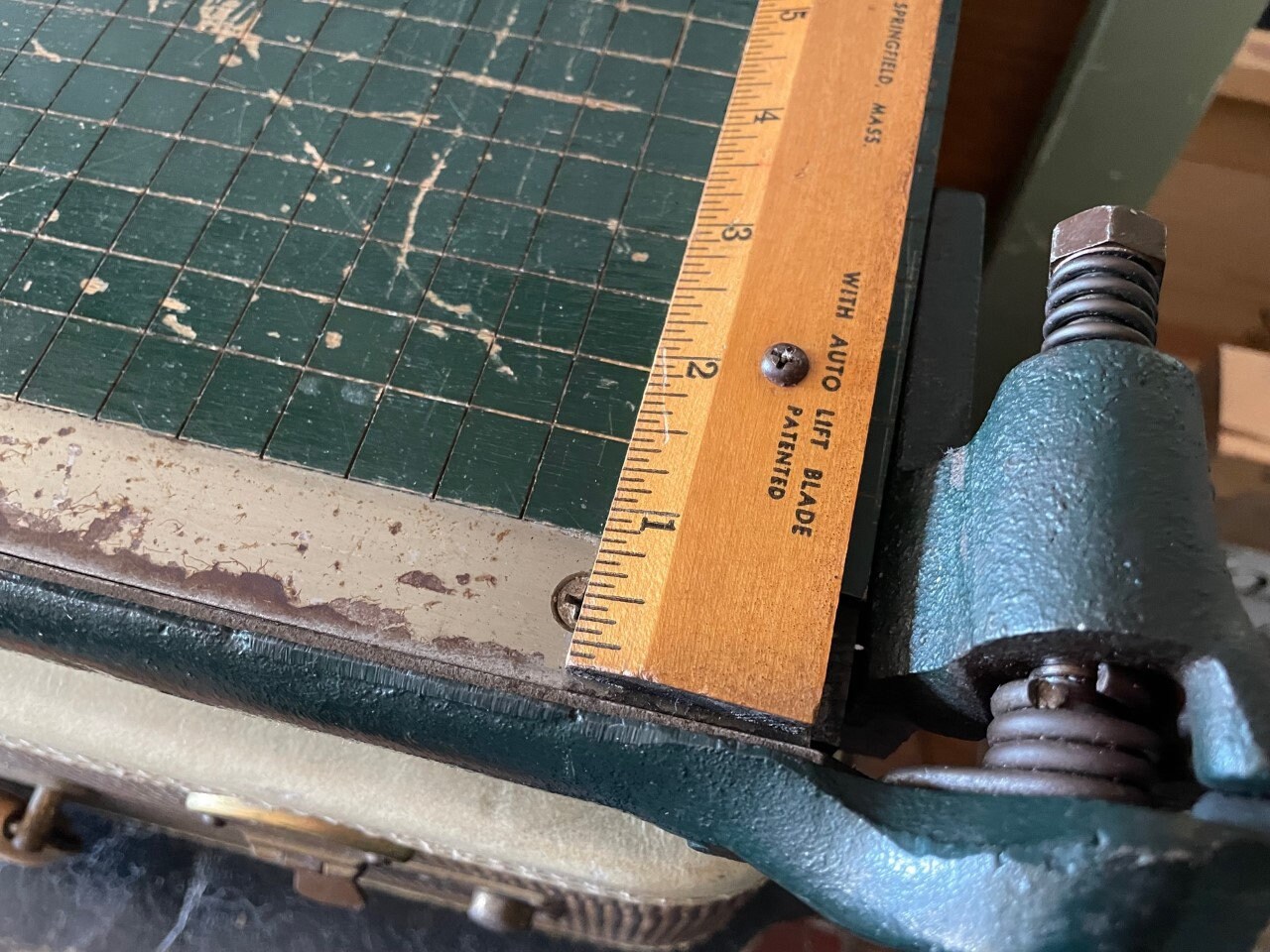 Vintage Guillotine Paper Cutter . Milton Bradley Co. "monarch" . Built ...