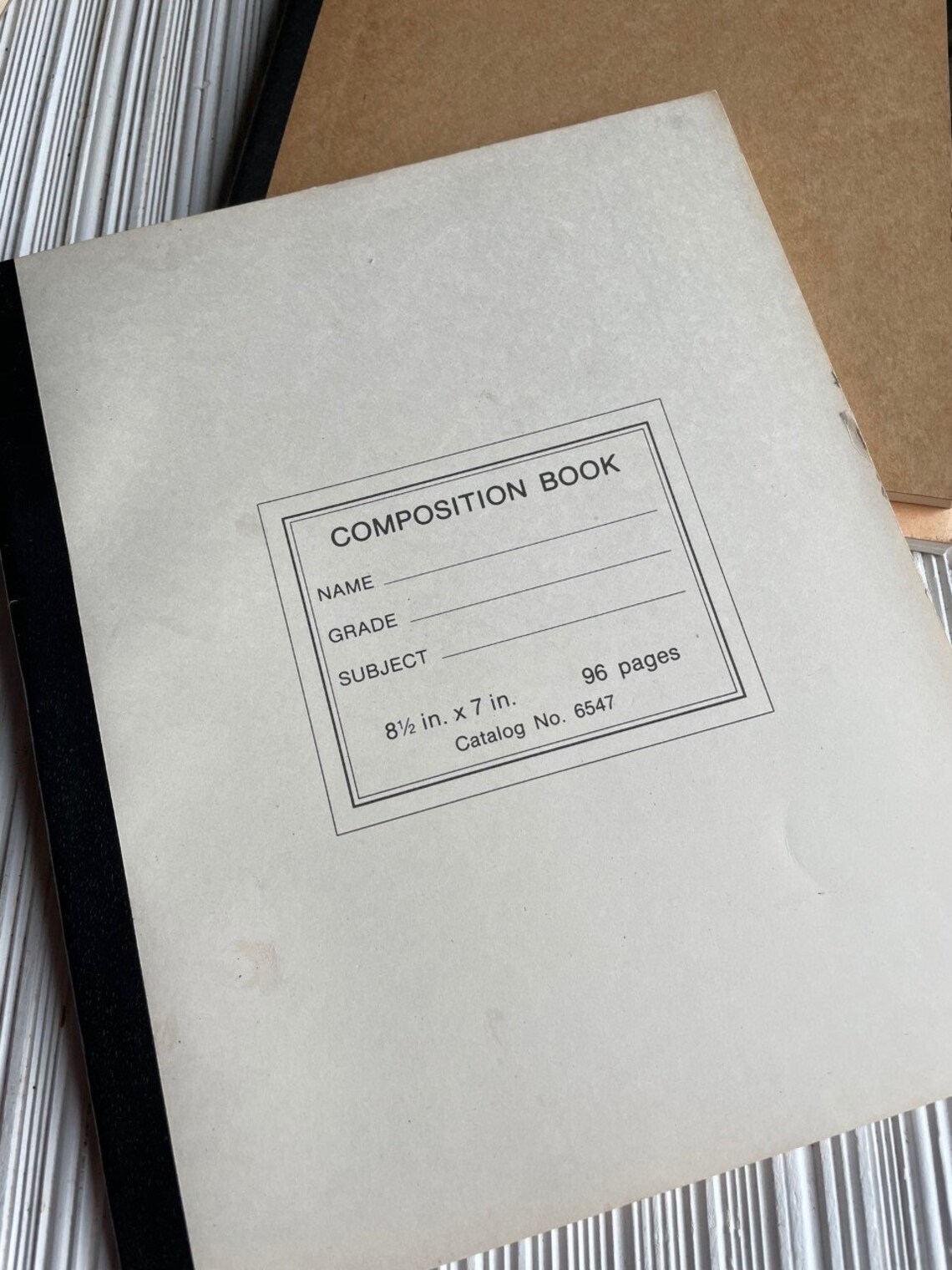 Vintage Composition Books . Set of FOUR Vintage School Books . - Etsy