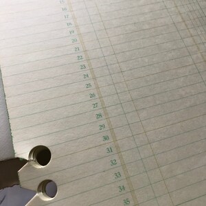 Old Ledger Paper . Heavyweight Journaling Paper . National Brand . 11 ...