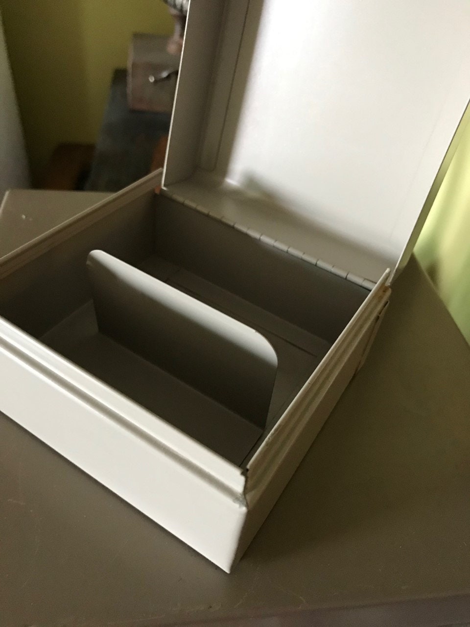 Vintage Metal File Boxes . Index Card Files . Set of Three . - Etsy