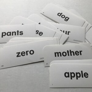 Vintage 1980s Word Flashcards . Picture Cards . Set of Ten . Fun ...