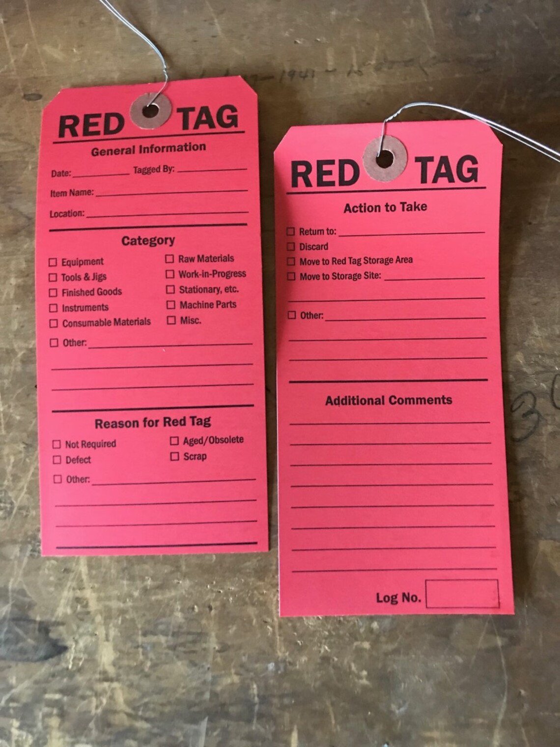 Set of NINE Crime Evidence/industrial Tags . Tags With Wire . | Etsy