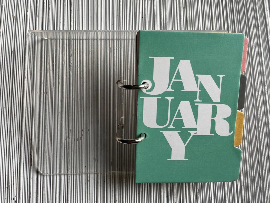 Perpetual Calendar . Flip / Index Style Desk Calendar . Tilted ...