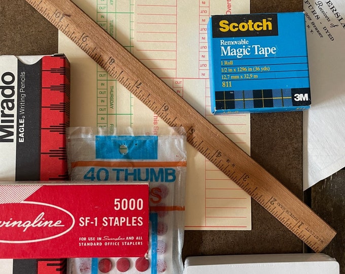 Vintage Office Set . Assemblage of Office/desk Supplies . Vintage ...