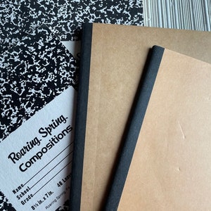 Vintage Composition Books . Set of FOUR Vintage School Books . | Etsy