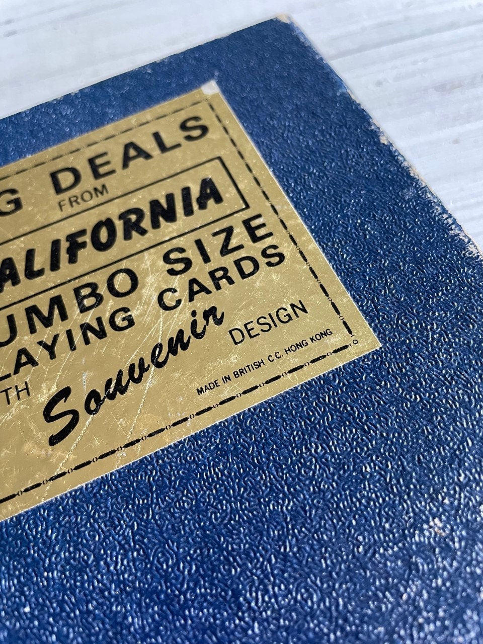 Vintage Jumbo Sized Playing Cards . California Souvenir Design - Etsy