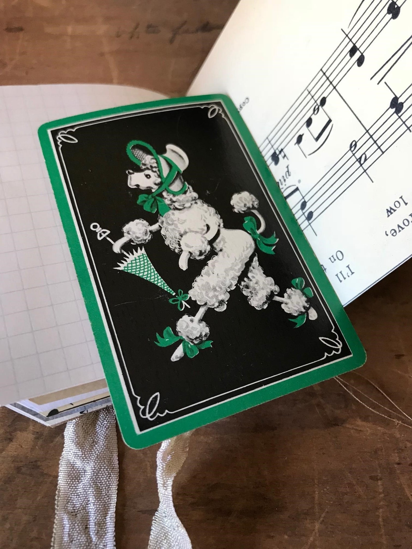 Vintage Poodle with Parasol Playing Cards . Random Set of | Etsy