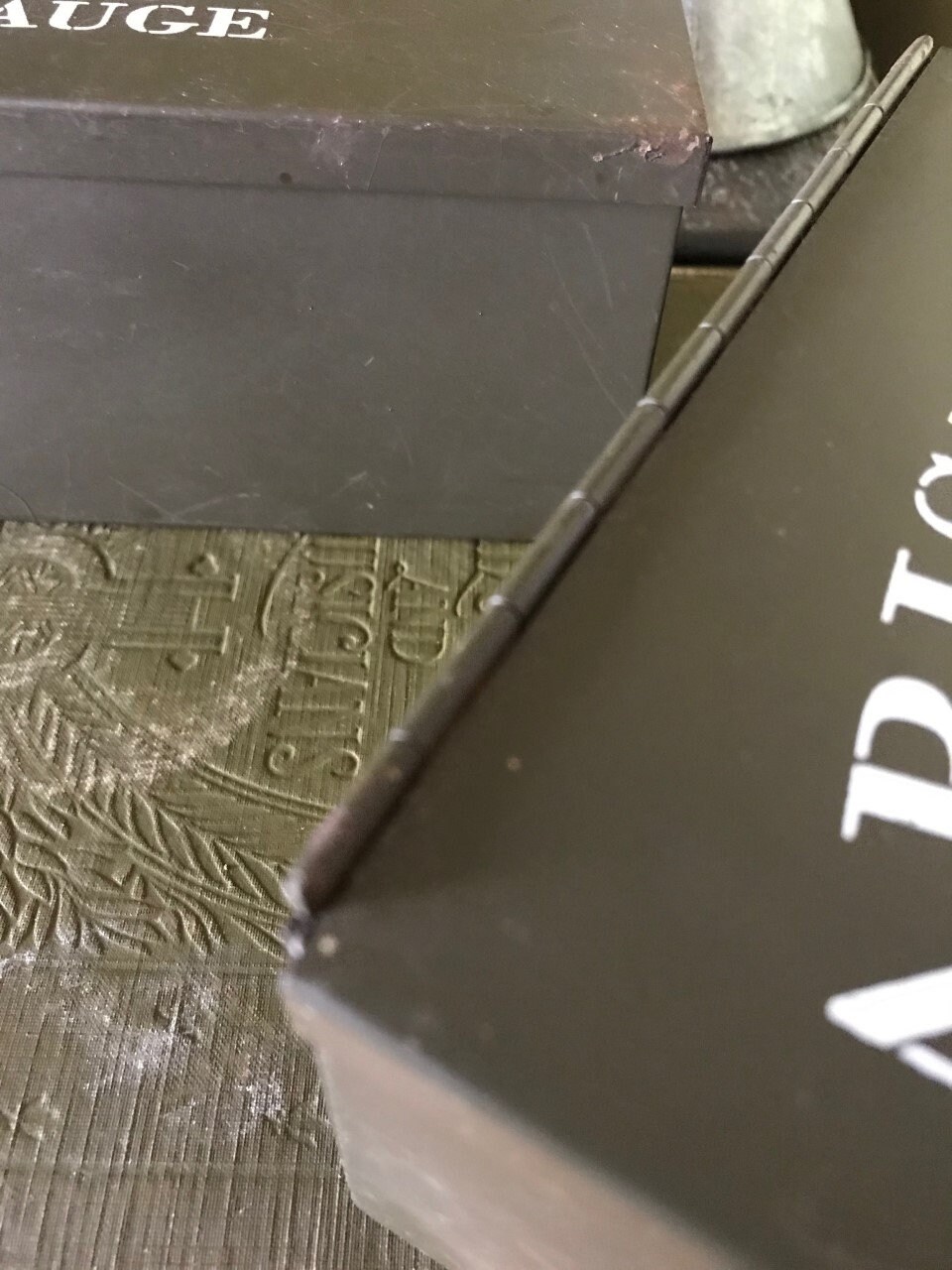 Vintage Metal Cigar Boxes . Metal Storage Boxes . Set of TWO . | Etsy