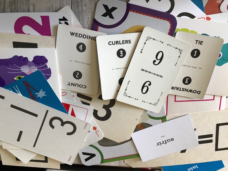 Assorted Set of 32 Flash Cards/playing Cards/game | Etsy