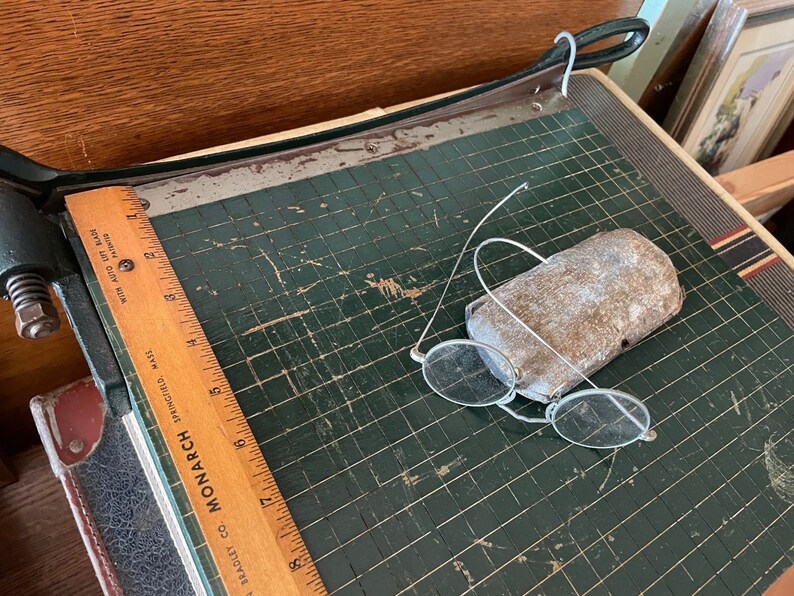 Vintage Guillotine Paper Cutter . Milton Bradley Co. "monarch" . Built ...