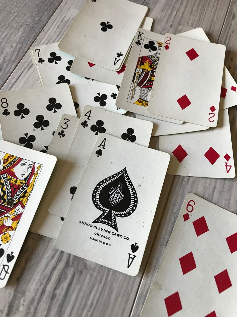 Vintage Poodle With Parasol Playing Cards . Random Set of - Etsy