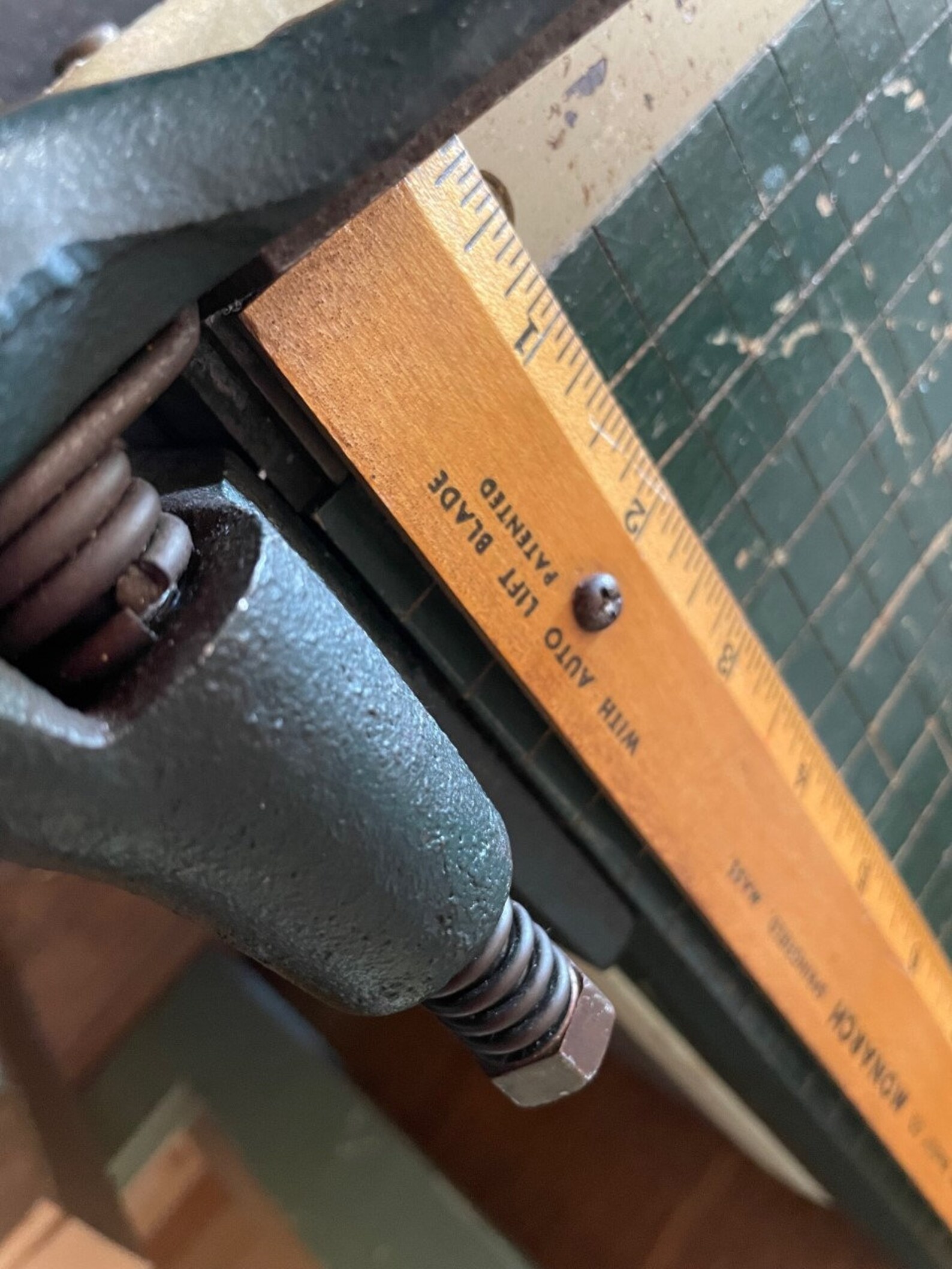 Vintage Guillotine Paper Cutter . Milton Bradley Co. "monarch" . Built ...