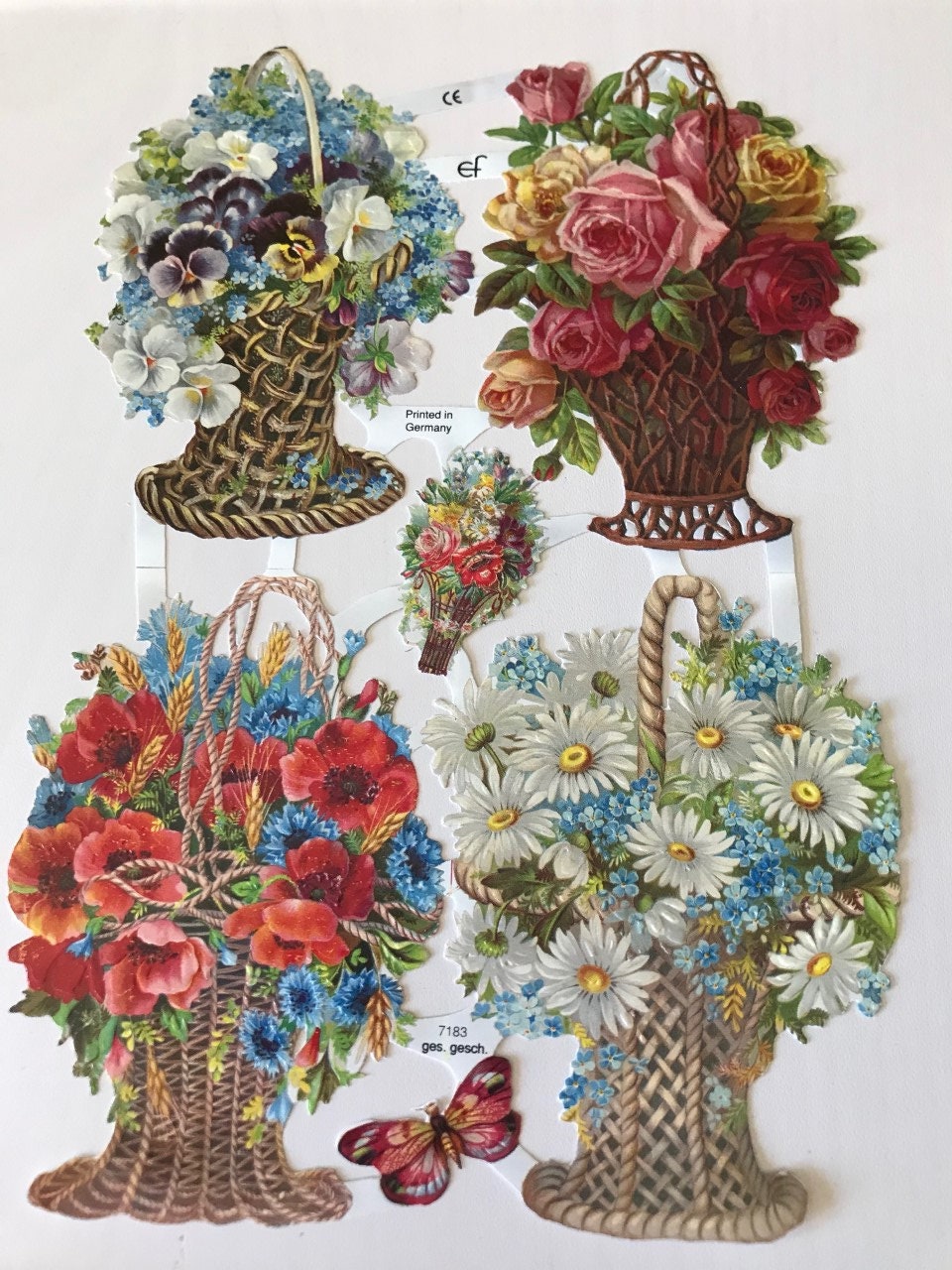 Vintage German Die Cuts . Scrap Reliefs . Mixed Lot . Embossed | Etsy