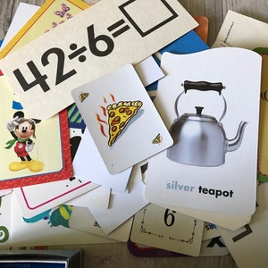 Assorted Set of 32 Flash Cards/playing Cards/game Cards/vocabulary ...