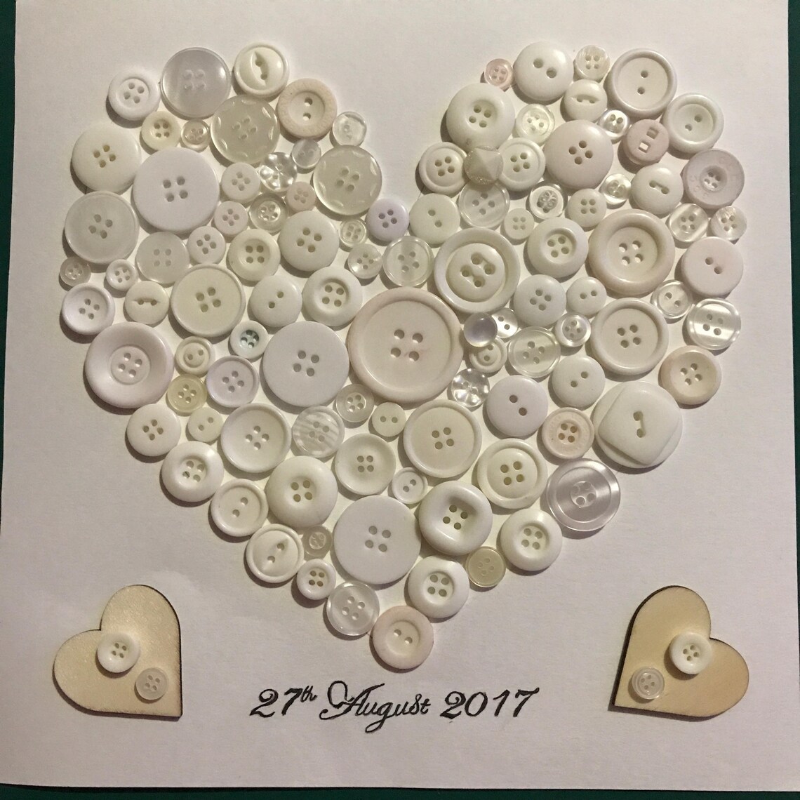Button Art Hearts - Etsy