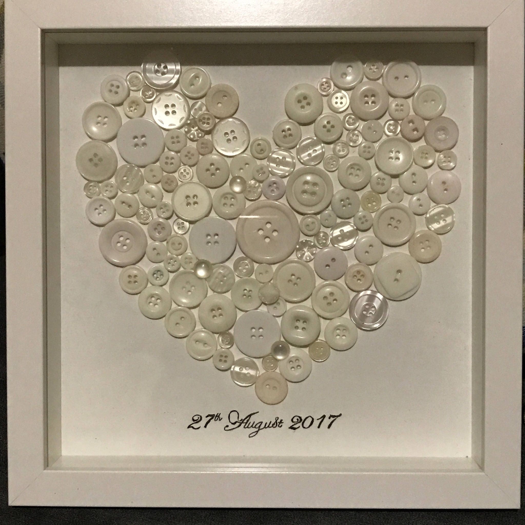 Button Art Hearts - Etsy