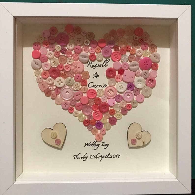 Button Art Hearts - Etsy