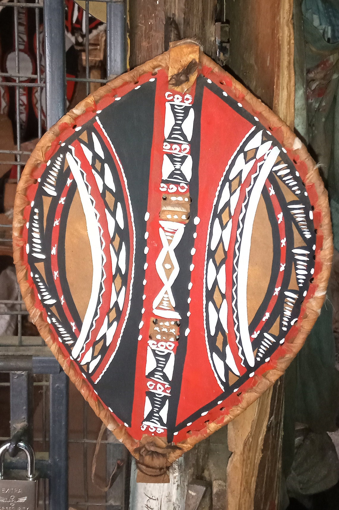 African leather shield Maasai Warrior shield handcrafted | Etsy