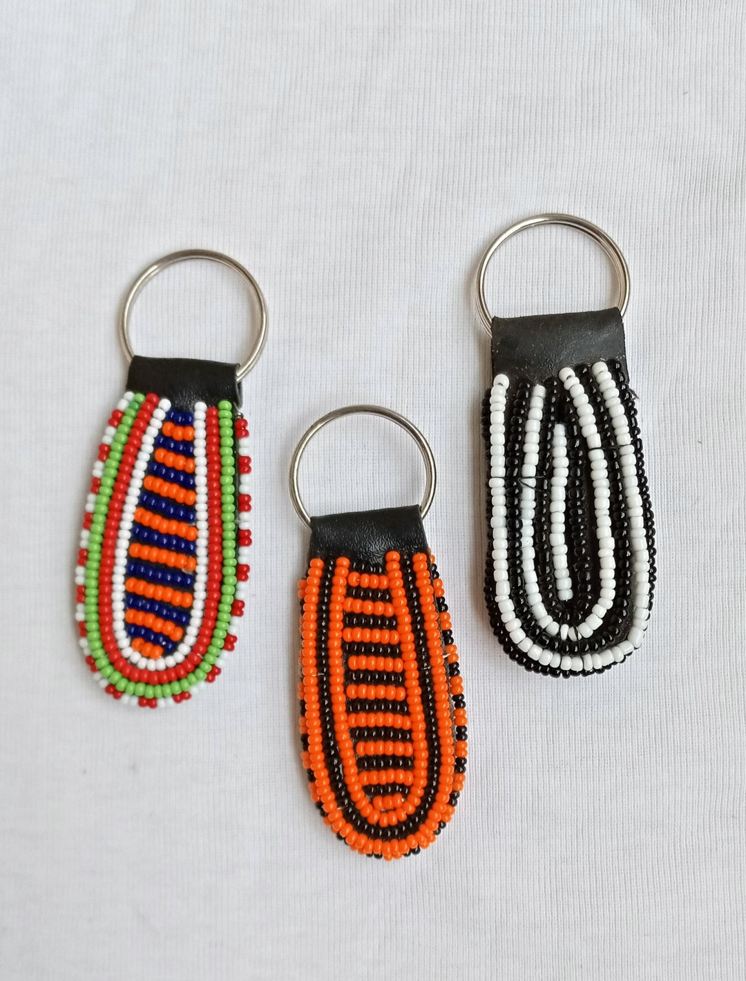 Keyrings, Keychain, Bag Tag,handbag Keychain, Kenya Key Rings, Beaded ...
