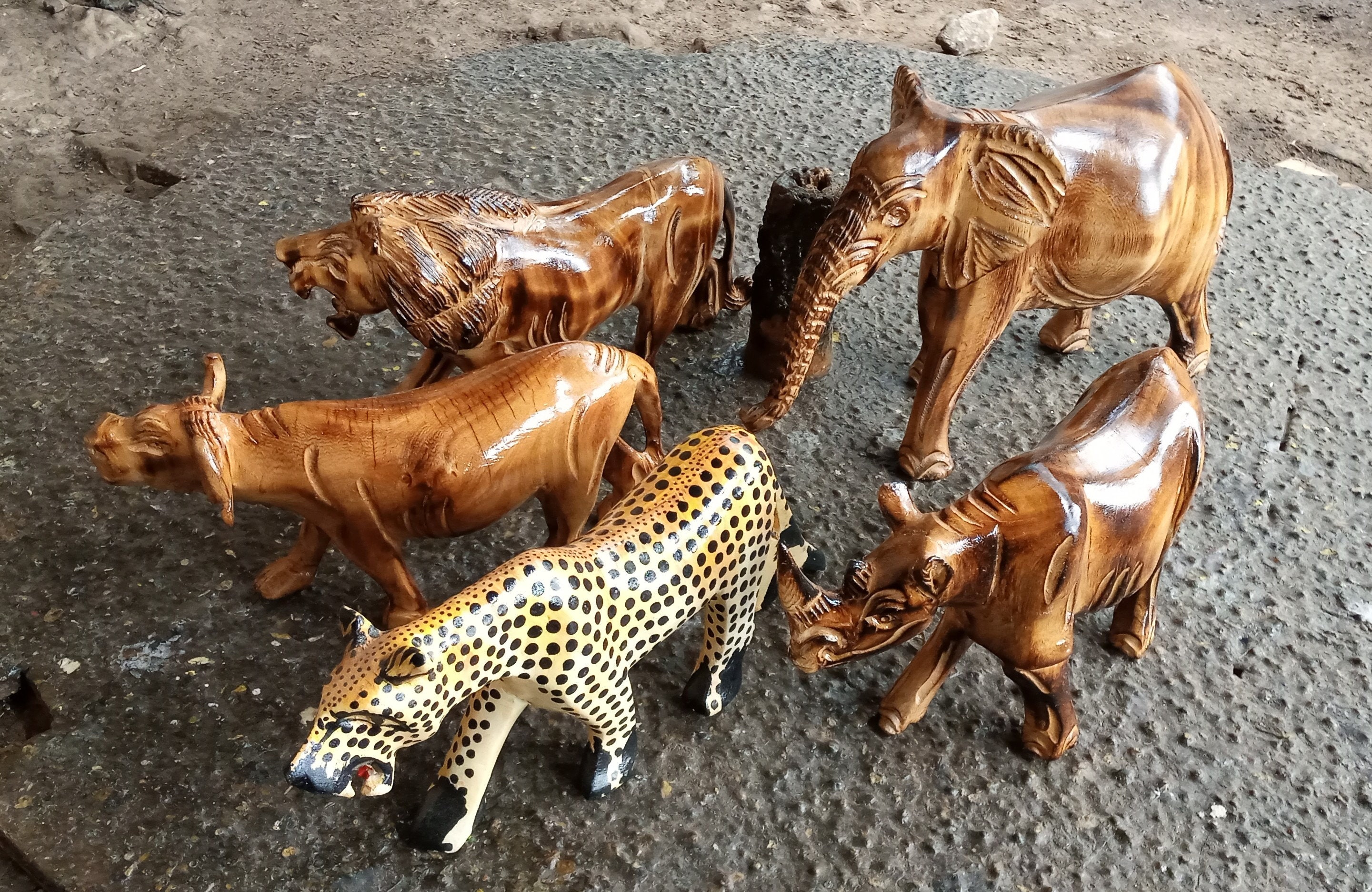 African Animal Sculptures