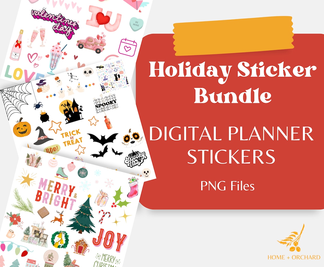 Holiday Digital Planner Stickers-digital Planner-school Planner-planner ...